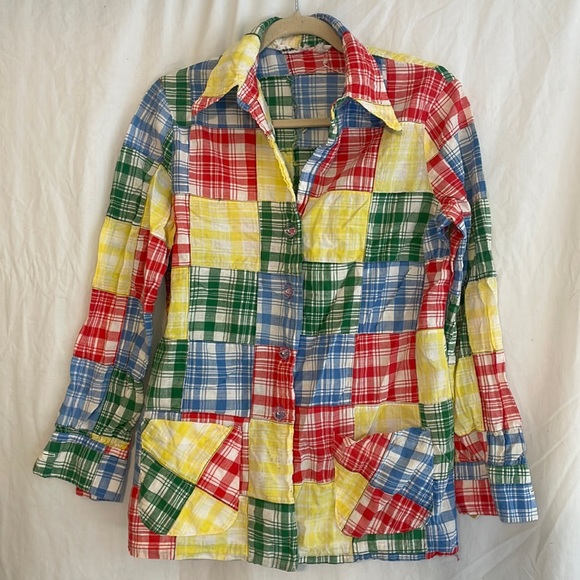 F.A. Chatta LTD | Tops | Vintage Fa Charts Ltd Button Down Shirt With ...